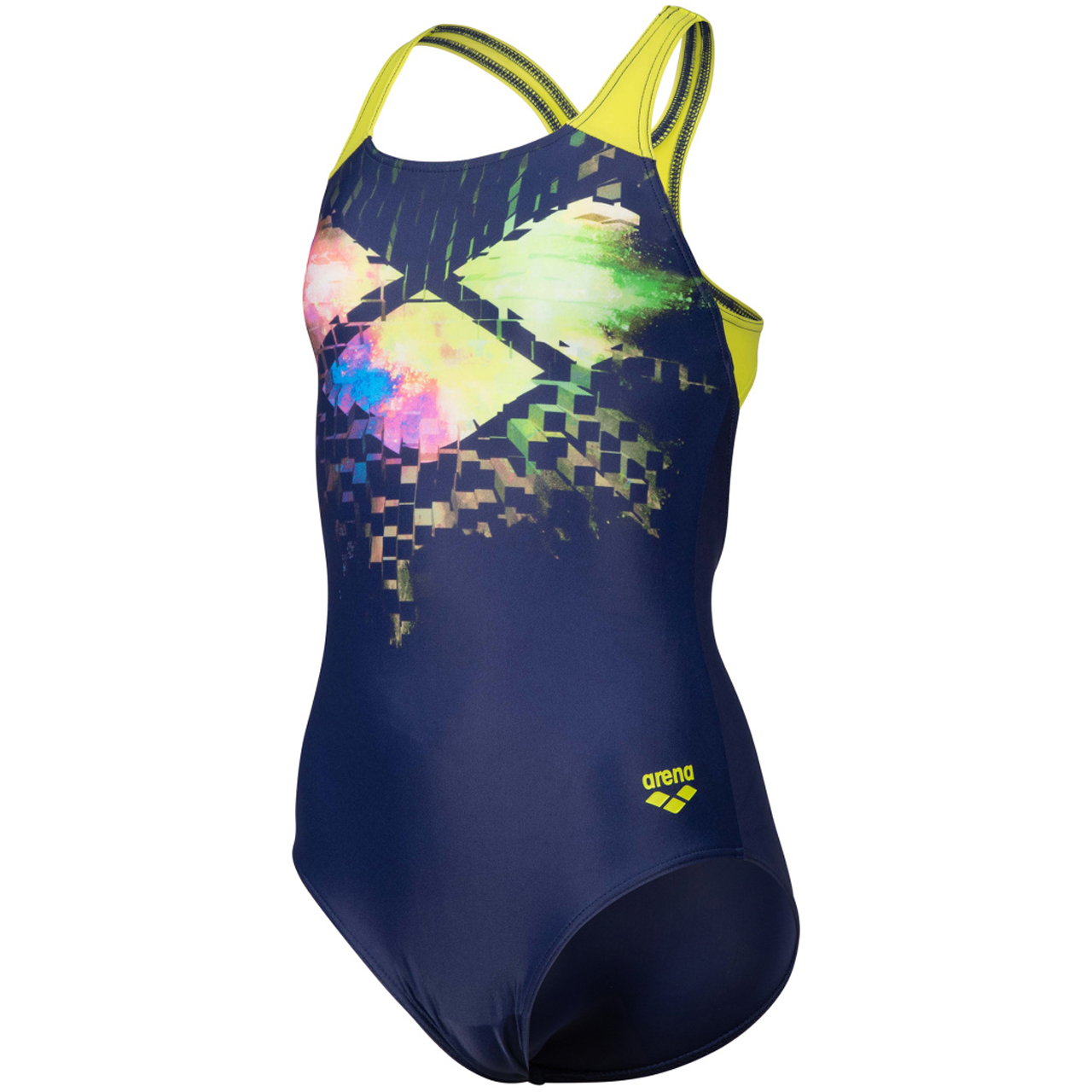 GIRL'S ARENA MULTI PIXELS SWIM PRO BACK